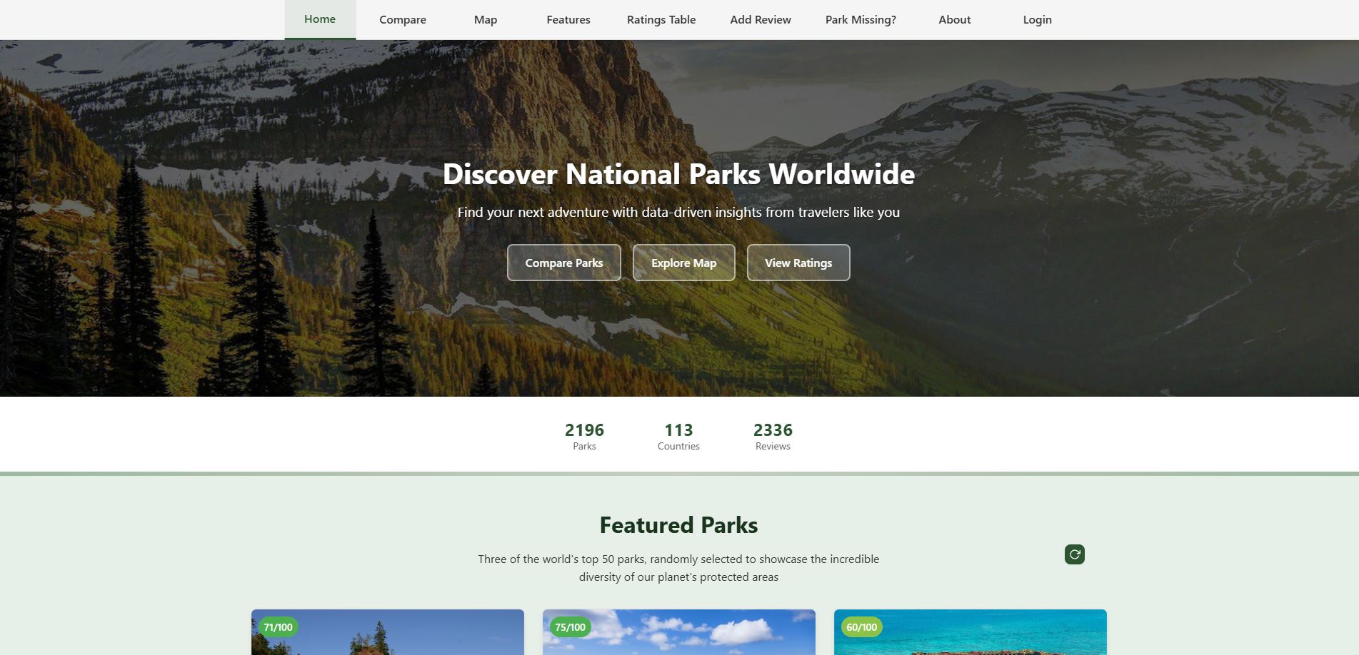 Interactive National Parks Map | International Parks | International Parks